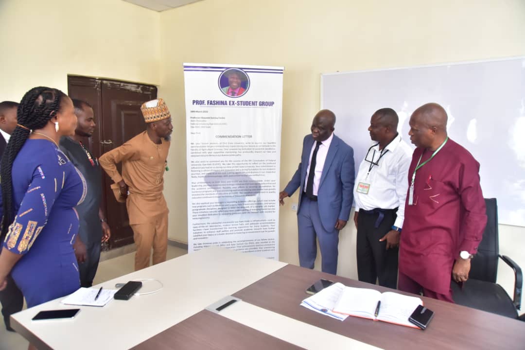 Prof. Fashina Ex-Students Group Commends FUOYE VC for Outstanding ...